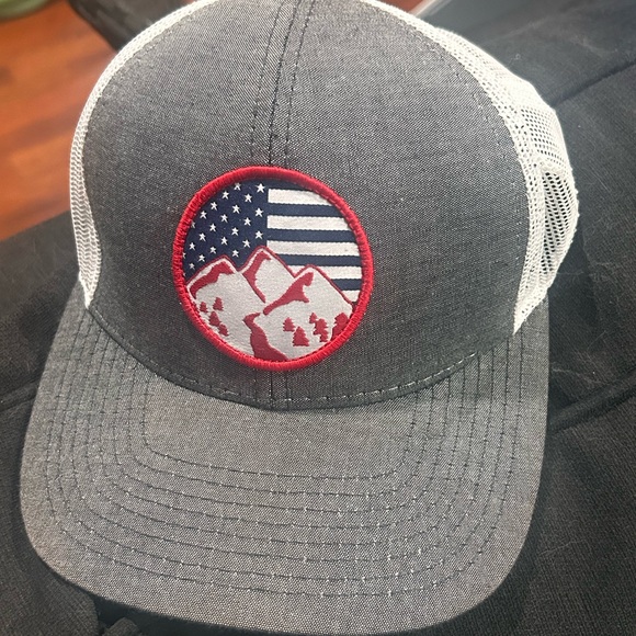 Accessories | Velcro Back Usa Mountain Hat | Poshmark